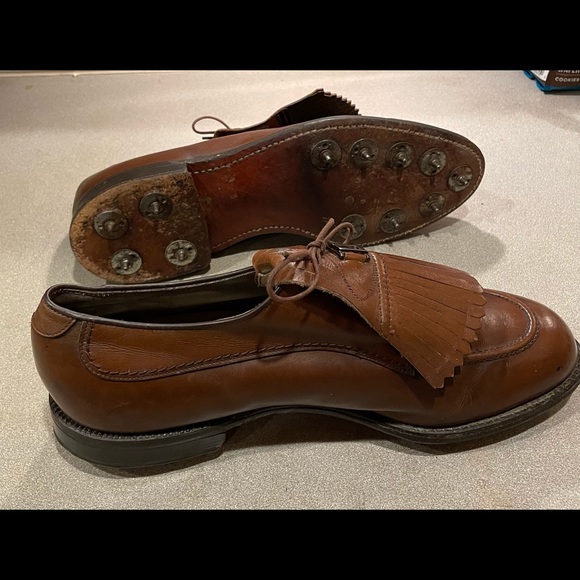 FootJoy | Shoes | Fj Vintage Golf Shoes 95 Brown Leather Wingtips ...
